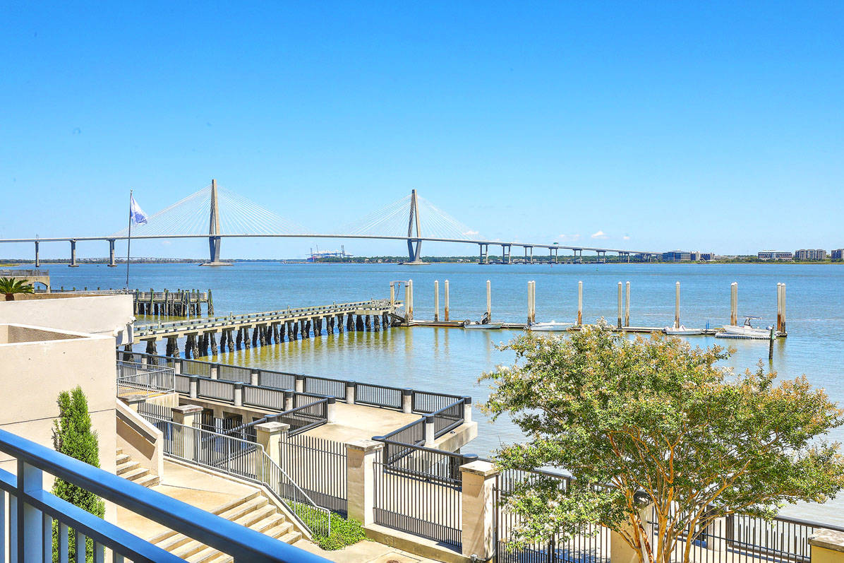 VIEWS OF CHARLESTON HARBOR & THE COOPER RIVER FROM DOWNTOWN ...